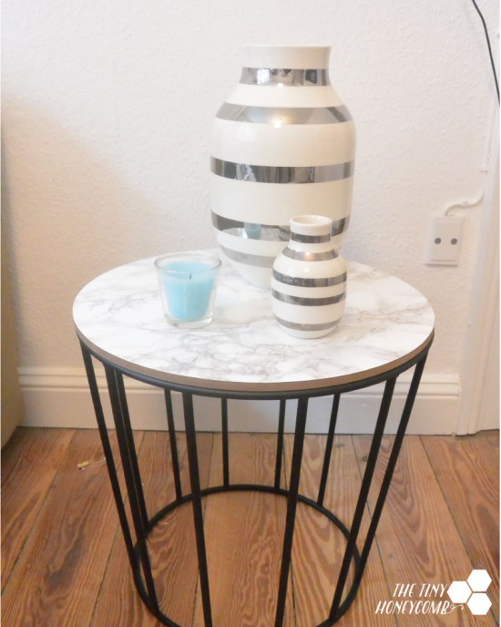 DIY Marbled table – The Tiny Honeycomb