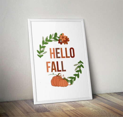 Hello Fall – Free Printable – The Tiny Honeycomb