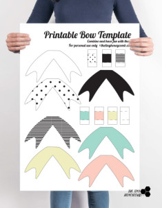 DIY Printable Paper Bow with Template – The Tiny Honeycomb