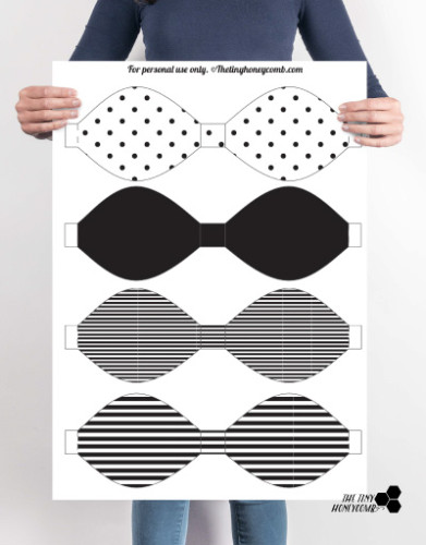 DIY Printable Paper Bow with Template – The Tiny Honeycomb