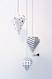 DIY Paper Diamonds with free template – The Tiny Honeycomb