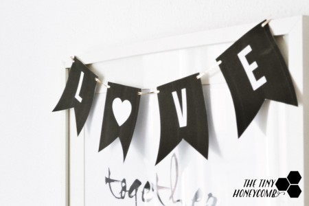 DIY Love banner for Valentine. Simple and cute + free printable. – The ...