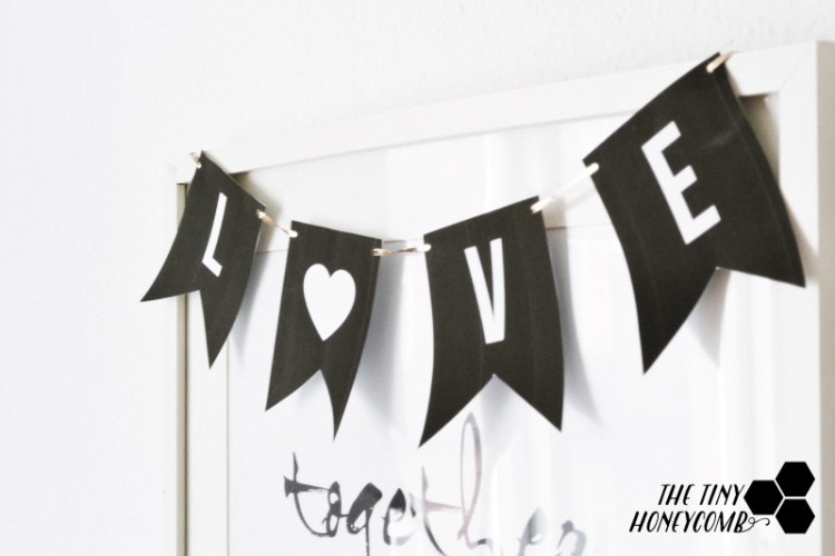 DIY Love banner for Valentine. Simple and cute + free printable. – The ...