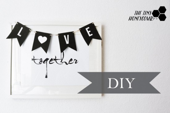 DIY Love banner for Valentine. Simple and cute + free printable. – The ...