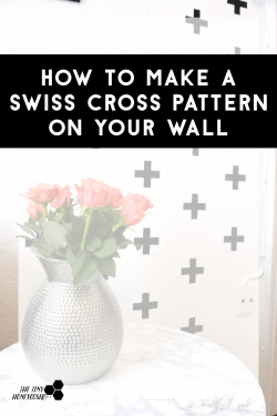 How to easily make a swiss cross pattern on your wall – made from vinyl ...